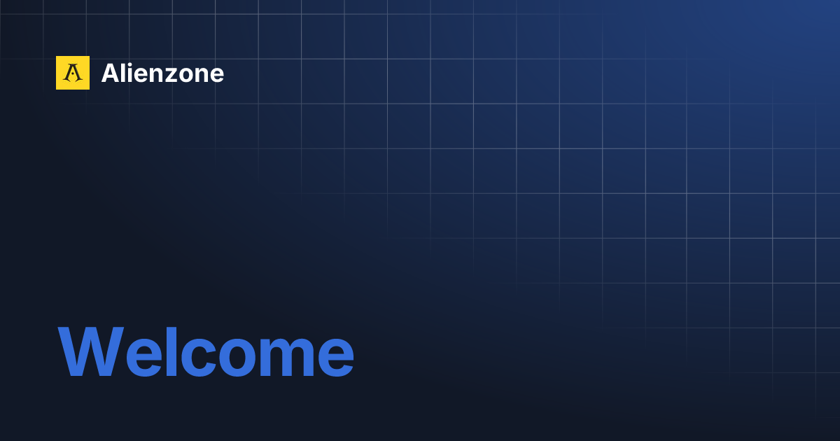Welcome | Alienzone